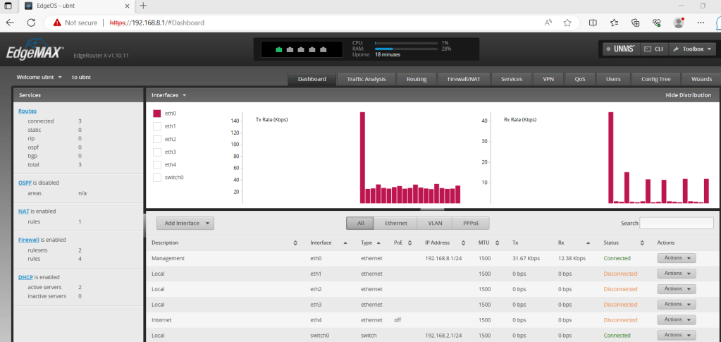 Configuring the EdgeRouter-X (The Interfaces) – Wesnovator Solutions