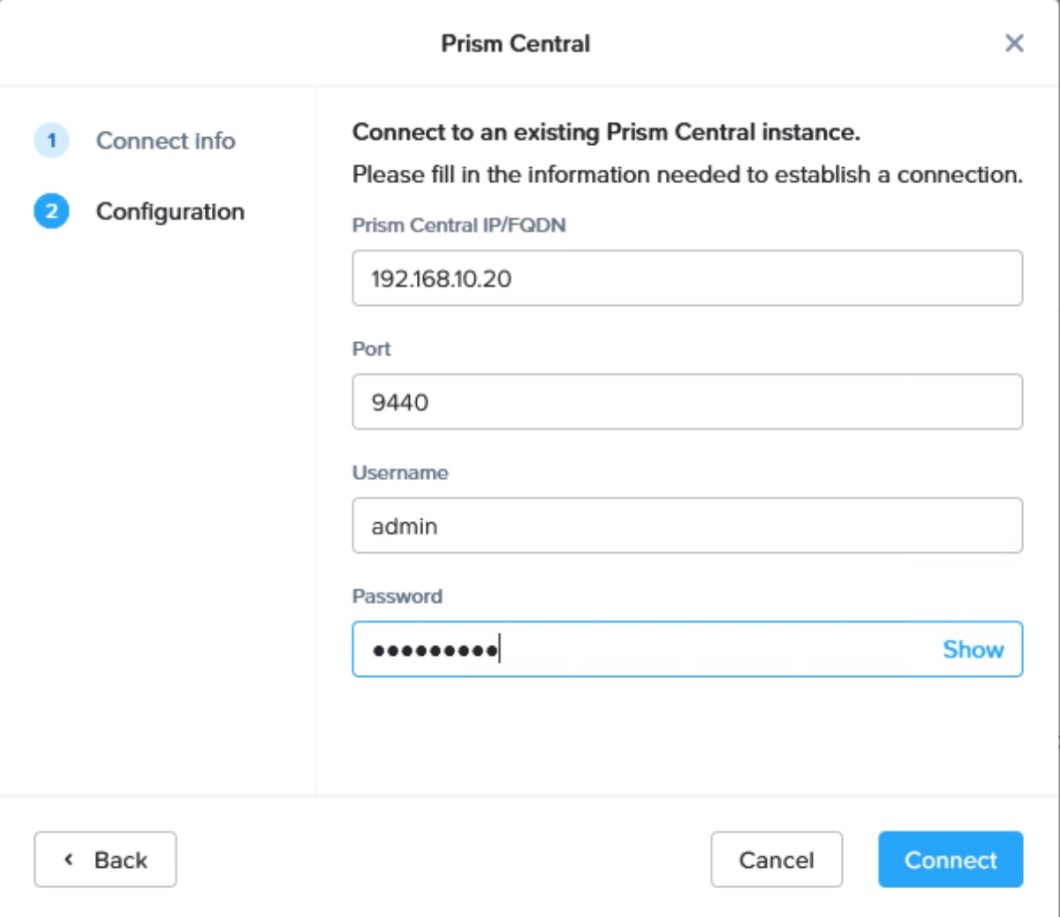 Connecting to Prism Central – Wesnovator Solutions